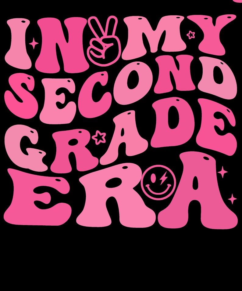In My Second Grade Era Svg Png, Back to School Teacher Student Svg, 2nd ...