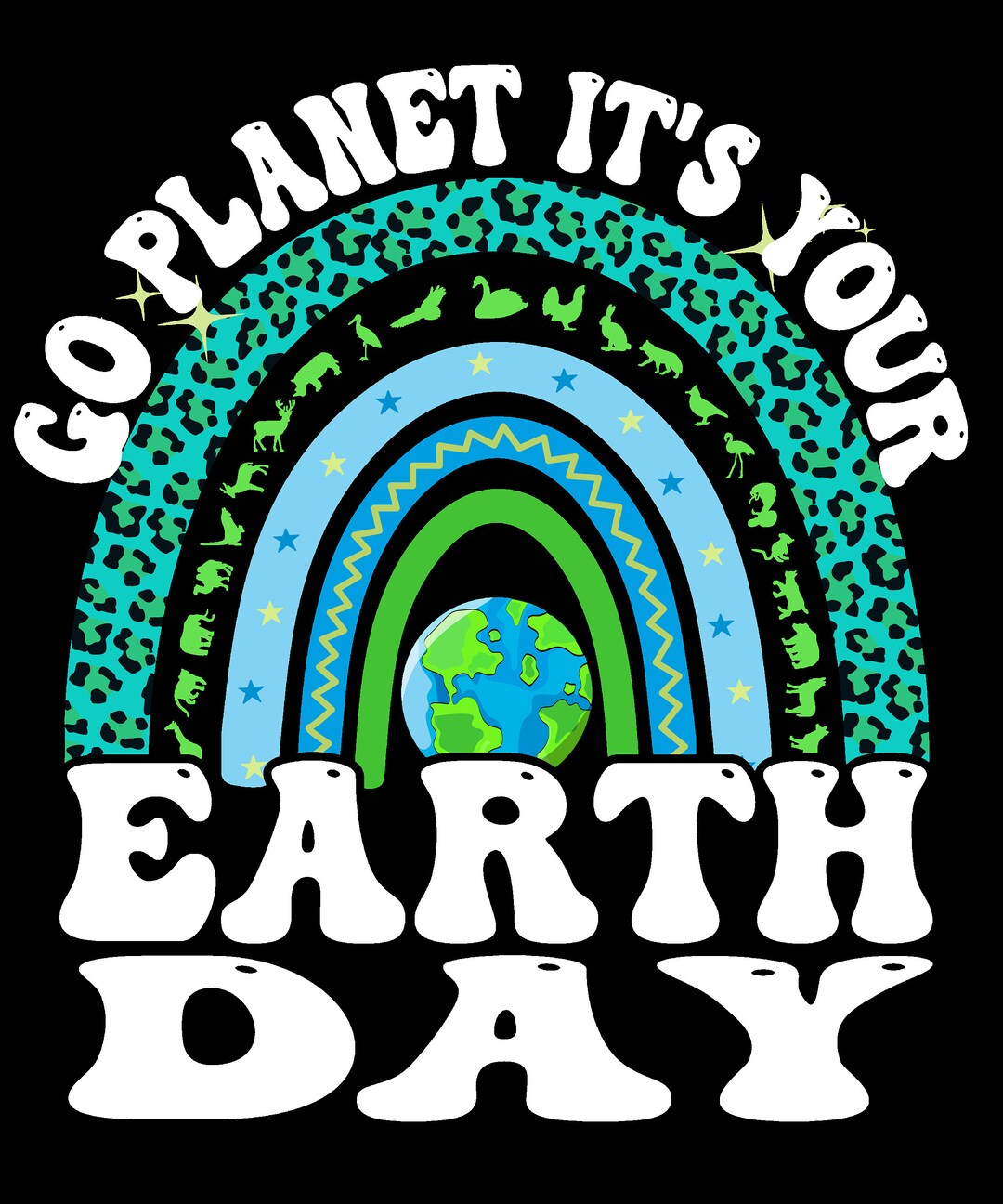 Groovy Go Planet It's Your Earth Day PNG, Earth Png,planet Png,earth ...