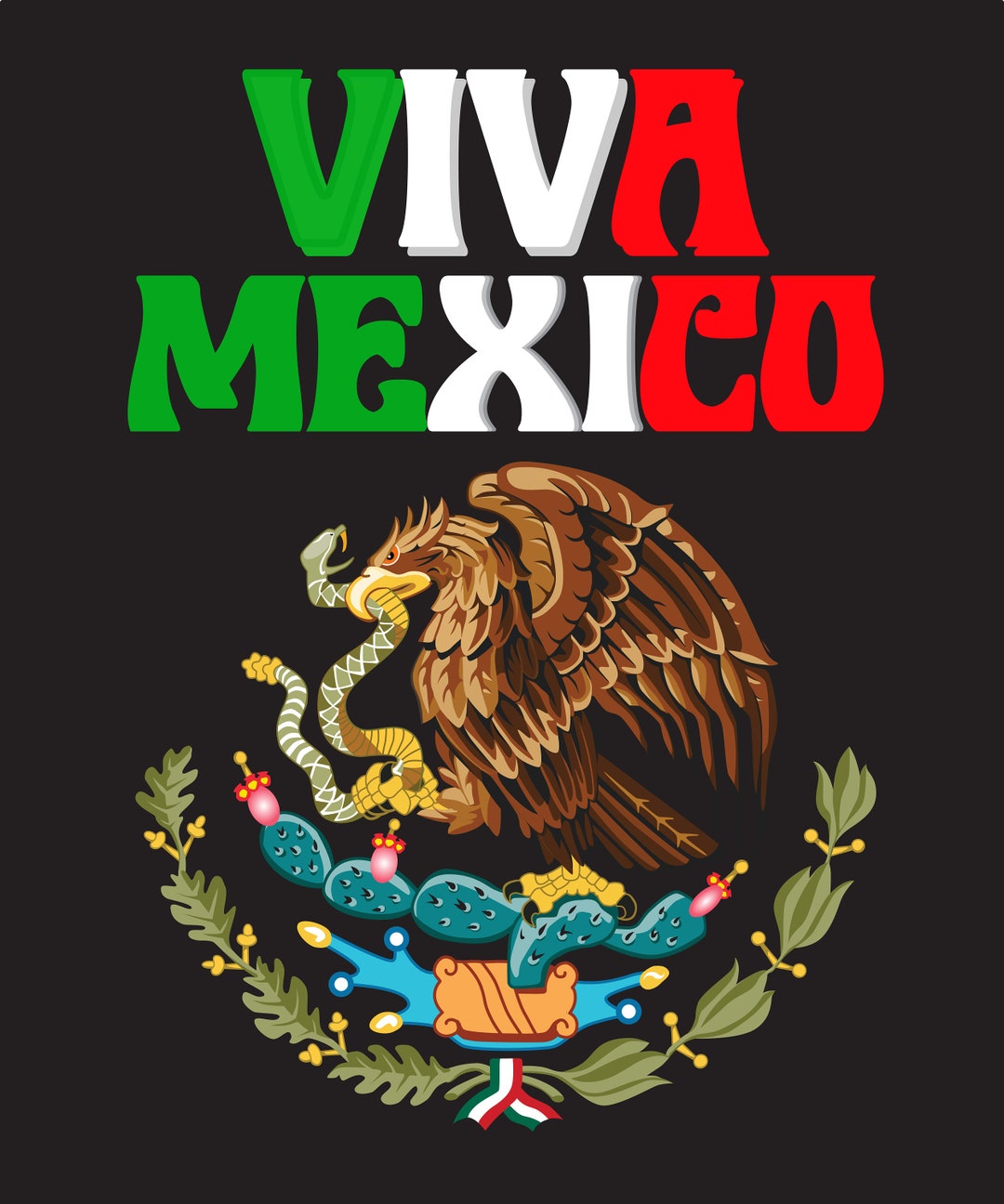 Mexican Independence Day Svg Png, Mexico Eagle Mexico Png, Viva Mexico ...