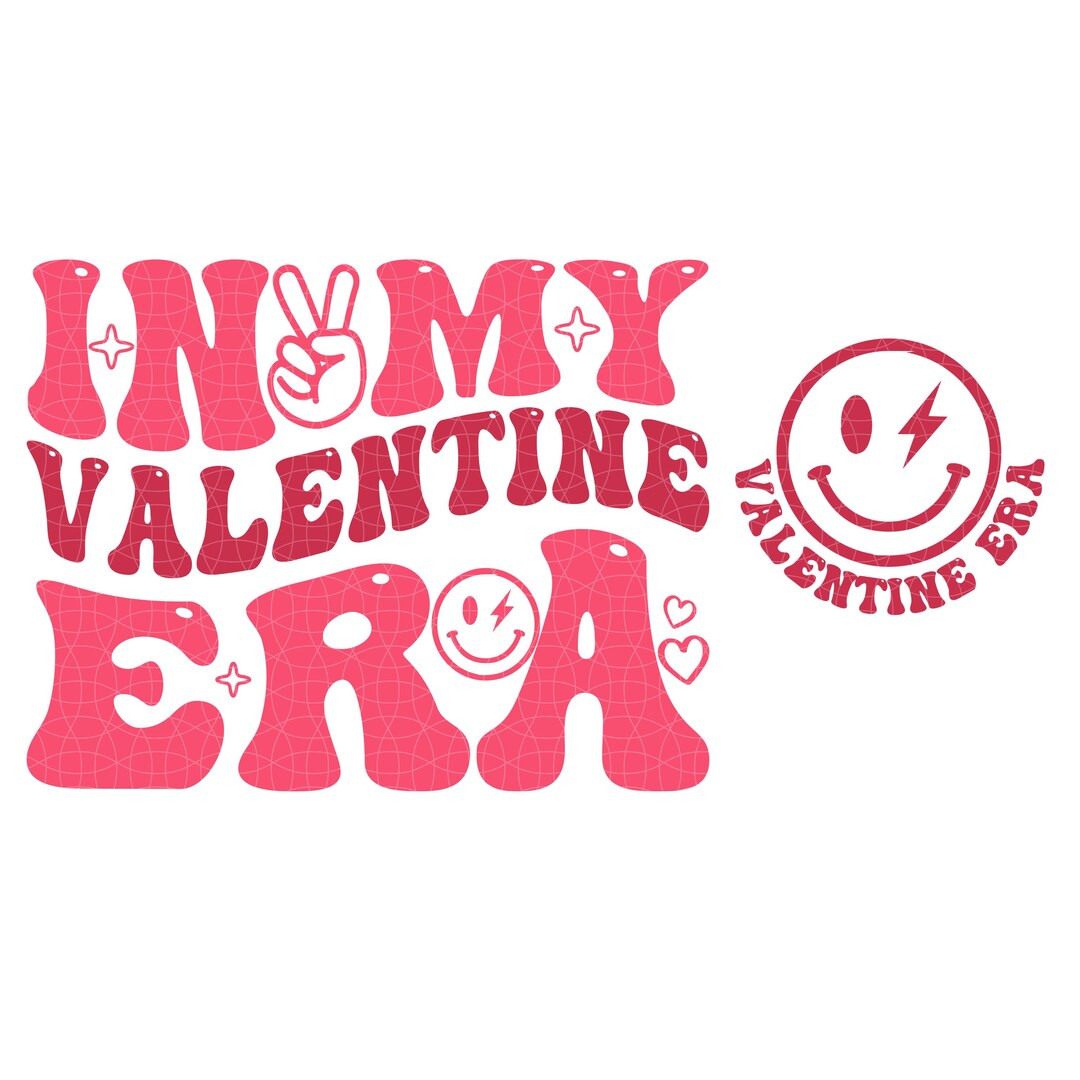 In My Valentine Era Svg Png, Groovy Valentines Day Gifts, Retro ...