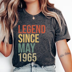 Legend 1965 60th Birthday Gifts Svg Png, Legend Since May 1965, 60 Year ...