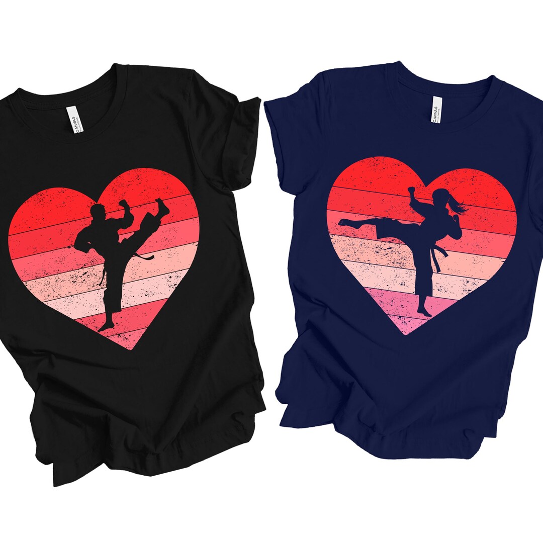 Retro Karate Judo Heart Valentines Day Svg Png, Martial Art, Funny ...