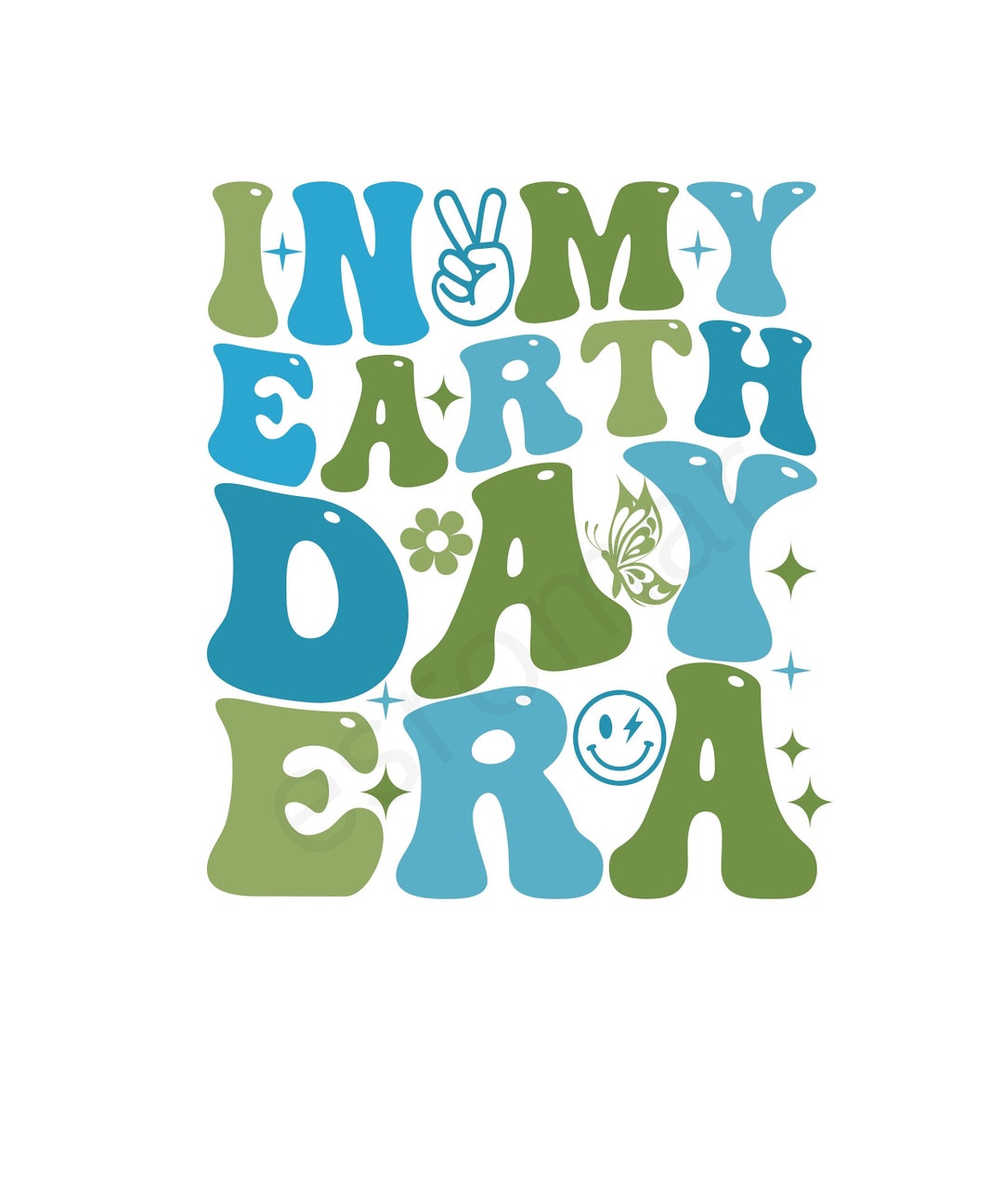 In My Earth Day Era Svg Png, Planet Environmentalist Earth Day, Groovy ...