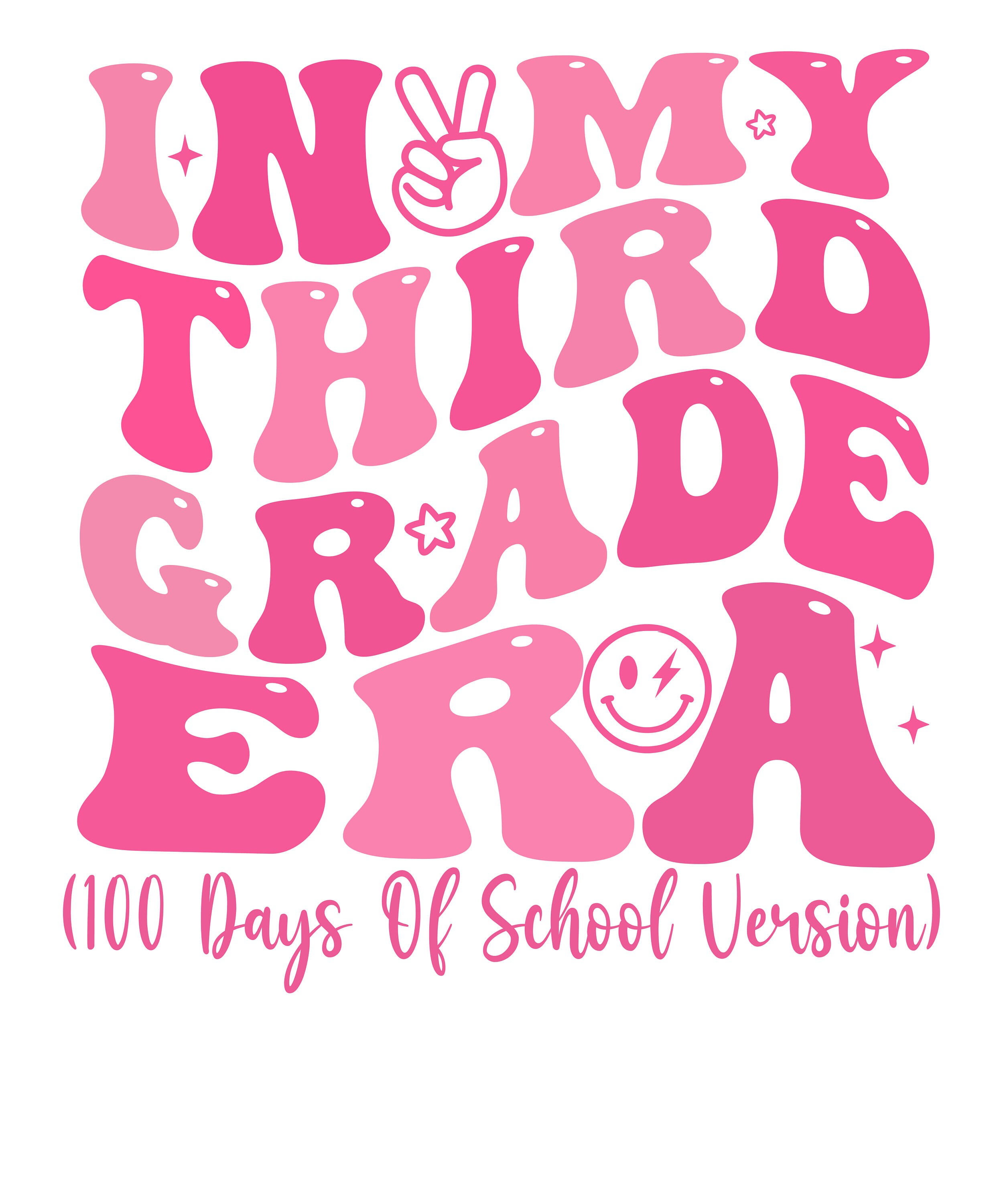 In My 100 Days of School Era Svg Png, 100th Day of Third Grade Teachers ...