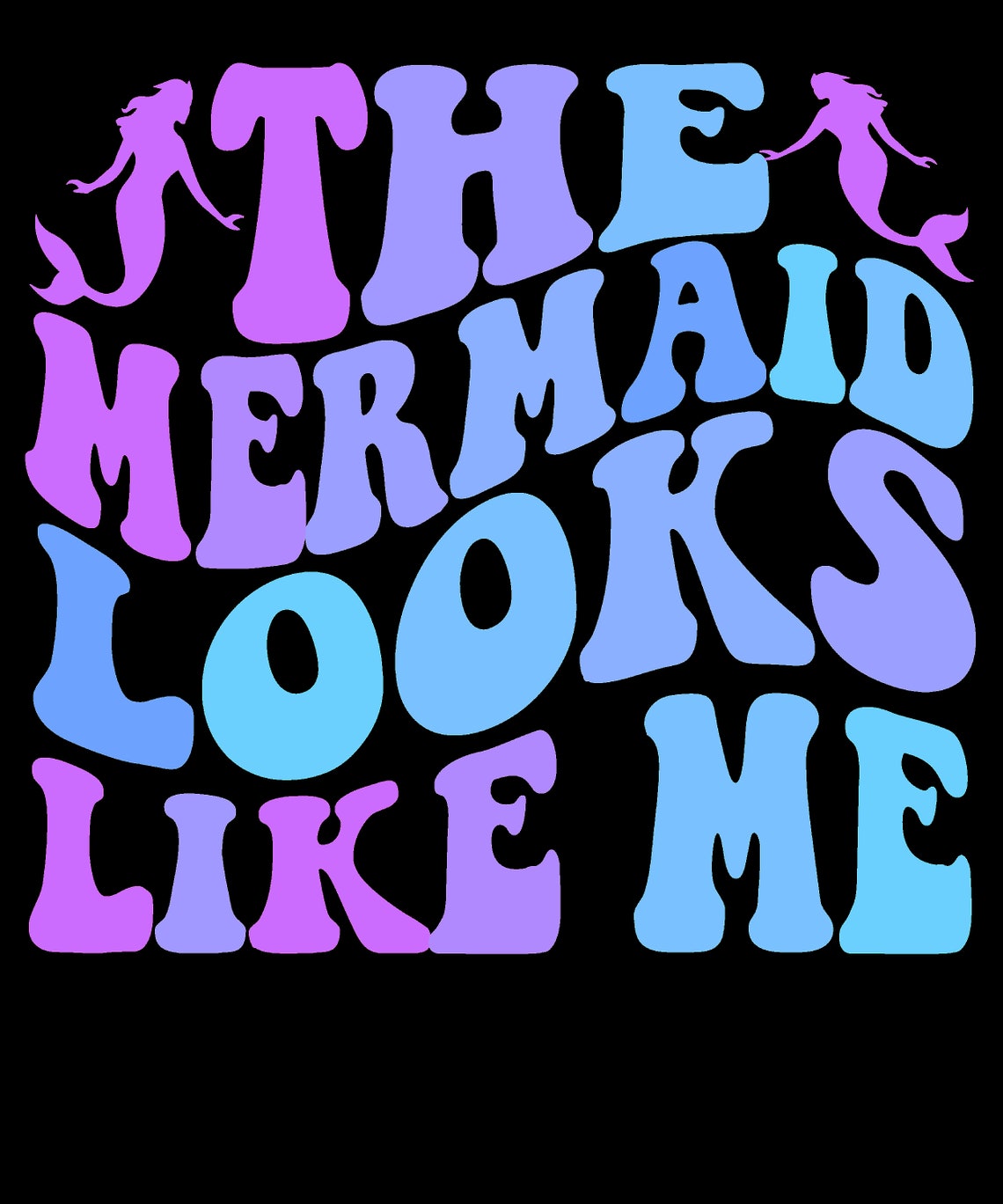 The Mermaid Looks Like Me PNG SVG, Funny Gift Mermaid PNG - Etsy