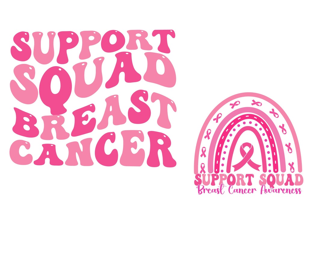 Support Squad Breast Cancer Svg Png Support Squad You Are Not - Etsy