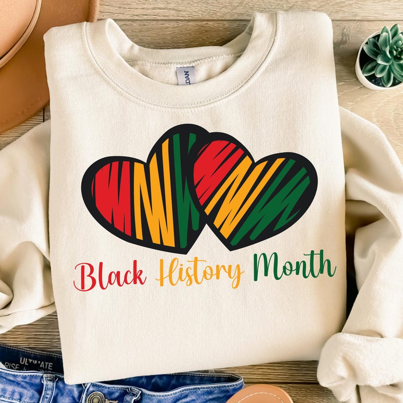 Black History Hearts - Etsy
