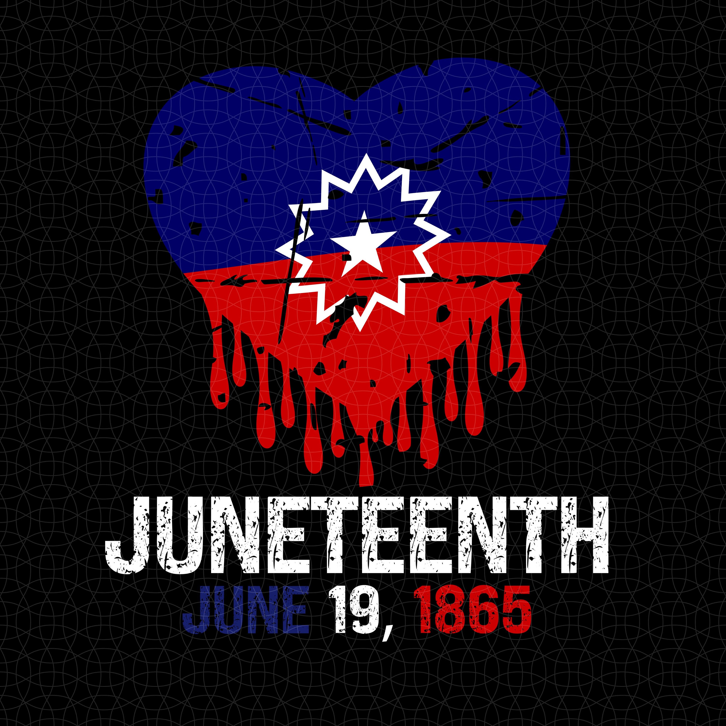 June 19 1865 Juneteenth Flag PNG, Black Freedom Black History PNG - Etsy