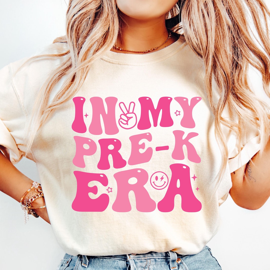 In My Pre K Era Groovy Svg Png, Back to School First Day Teacher Kids ...