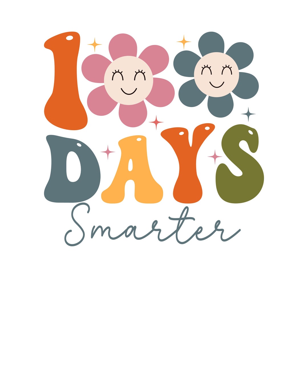 100 Days Smarter Svg Png, Happy 100th Day of School Teacher Svg, Happy ...