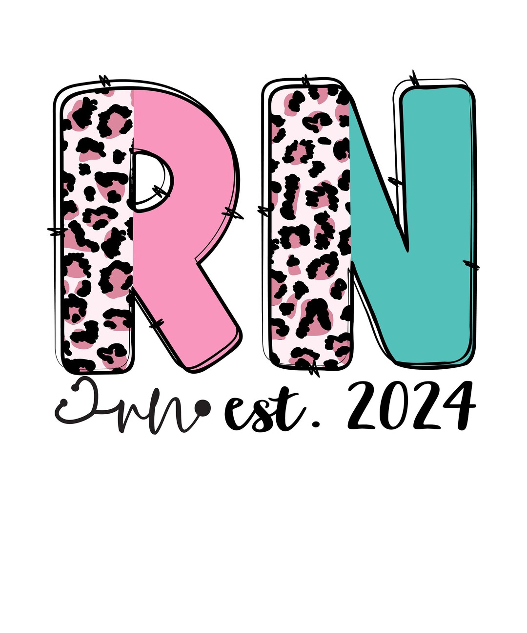 Registered Nurse Graduation 2024 Svg Png, RN Est. 2024 Png, RN Graduate ...