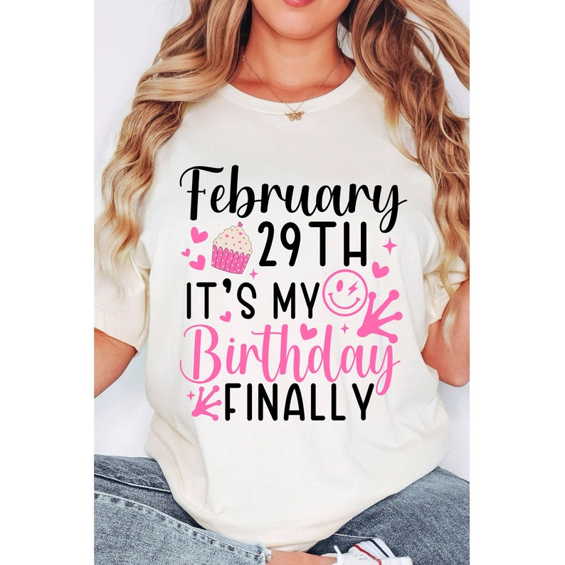 Leap Year Birthday Feb 29th 2024 Svg Png, It's Finally My Birthday Feb ...
