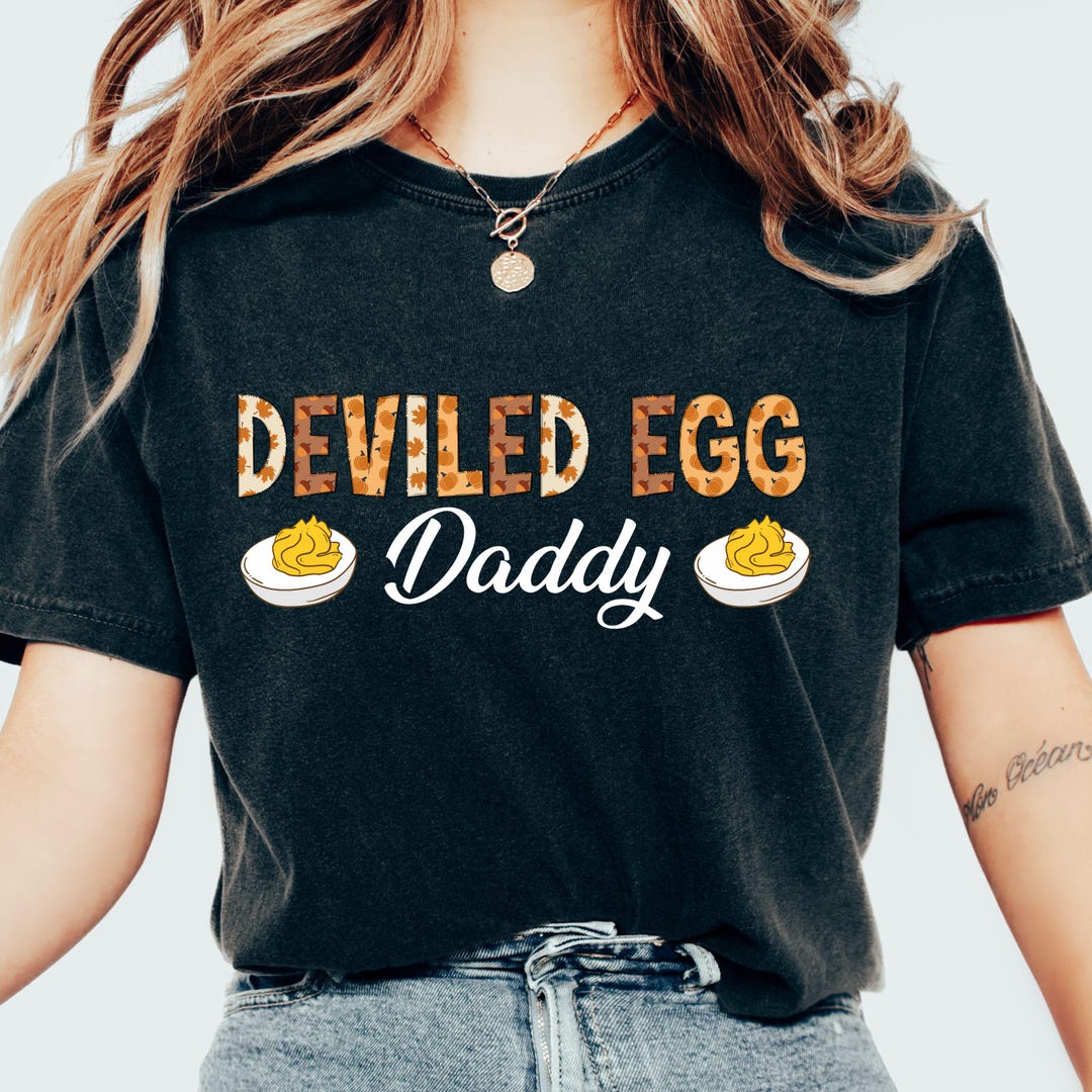 Funny Thanksgiving Dinner Deviled Egg Daddy Png Svg, Deviled Egg - Etsy
