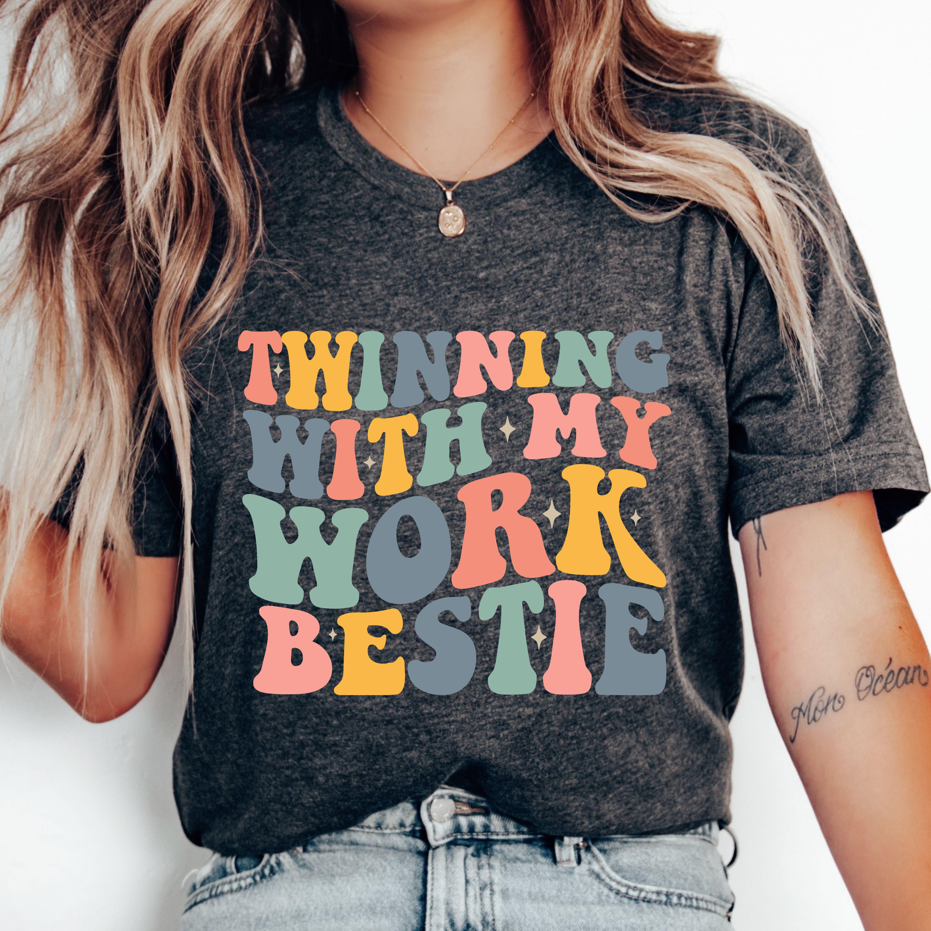 Twinning With My Work Bestie Svg Png, Best Friend Twin Png, Friendship ...