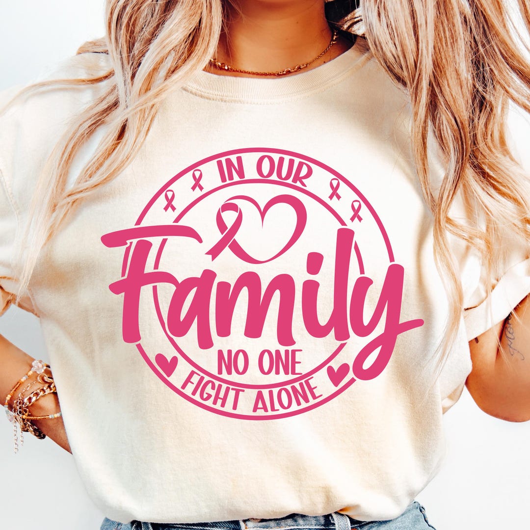 Breast Cancer Family Support Svg Png, Support Family Cancer Awareness ...