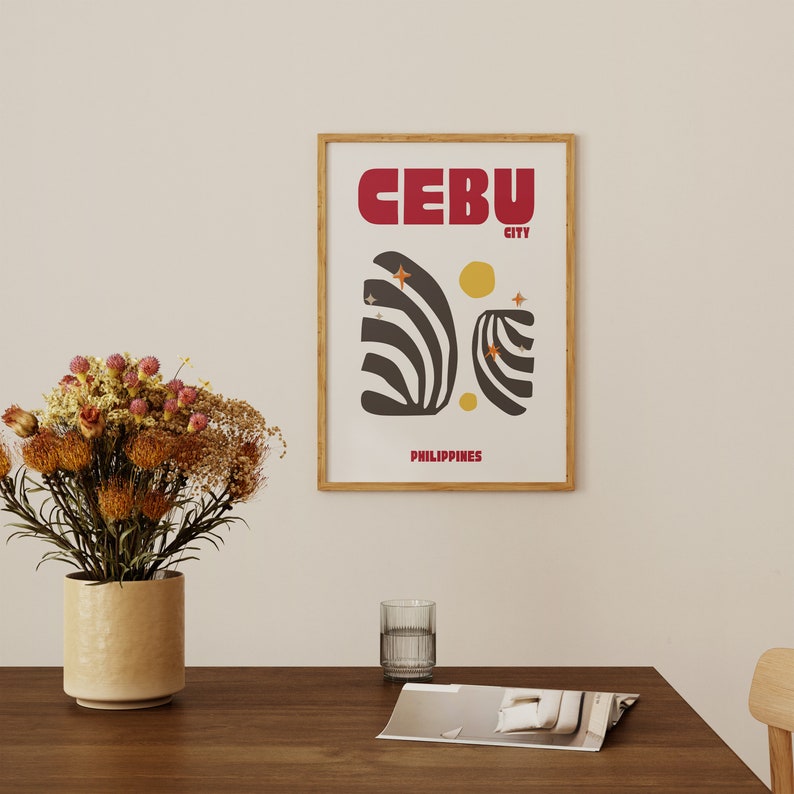 Cebu City Art Print Filipino Wall Art Summer Philippines - Etsy