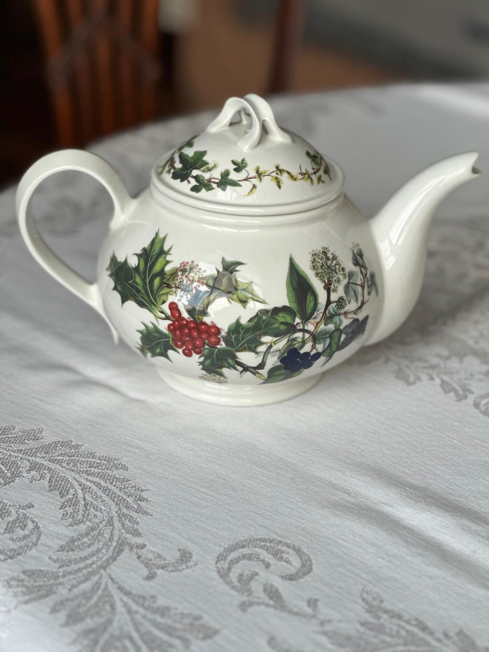 HOLLY & IVY Portmeirion Teapot With Lid - Etsy