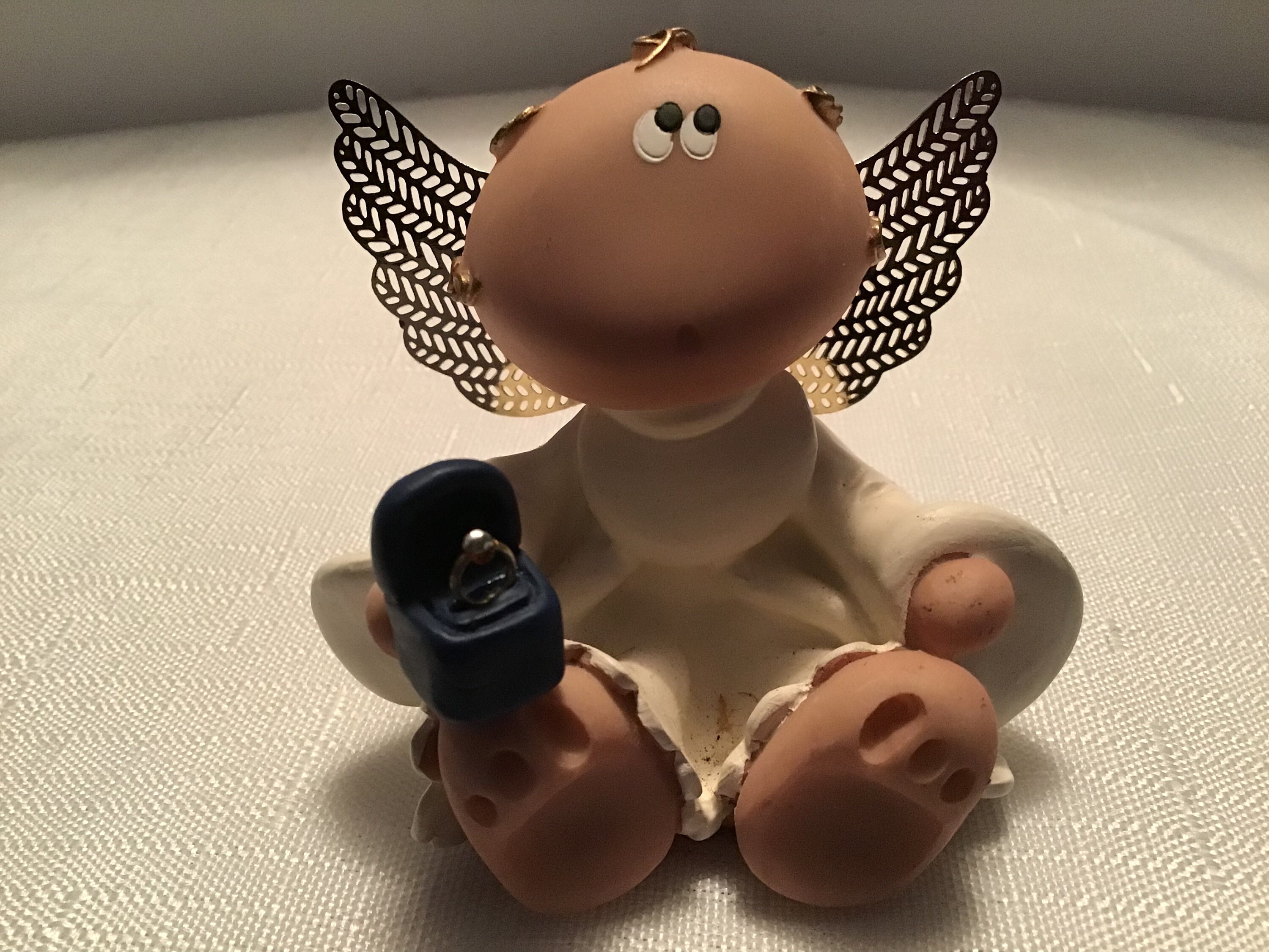 Angel Cheeks Holding Engagement Ring Shower Gift Cake Topper - Etsy