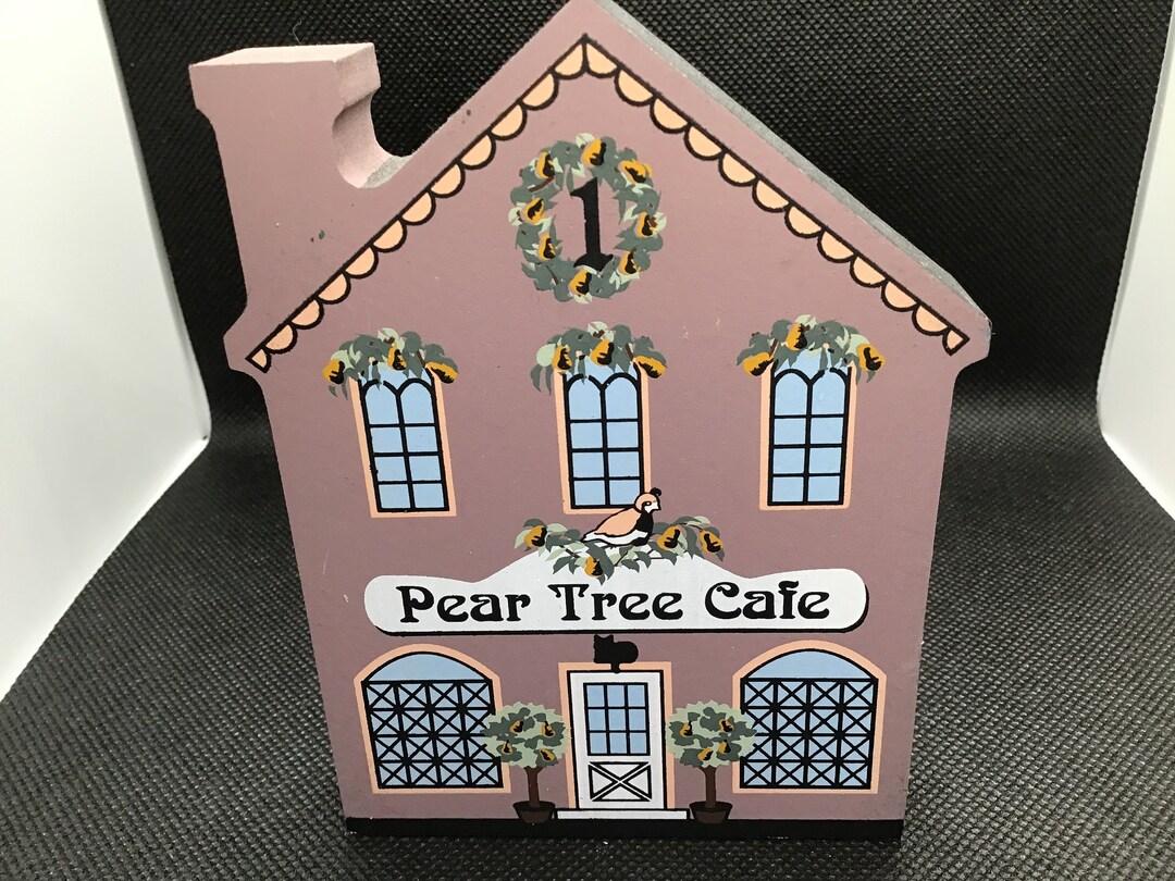Cats Meow Pear Tree Cafe, Collectible, Shelf Sitter, Whimsical - Etsy