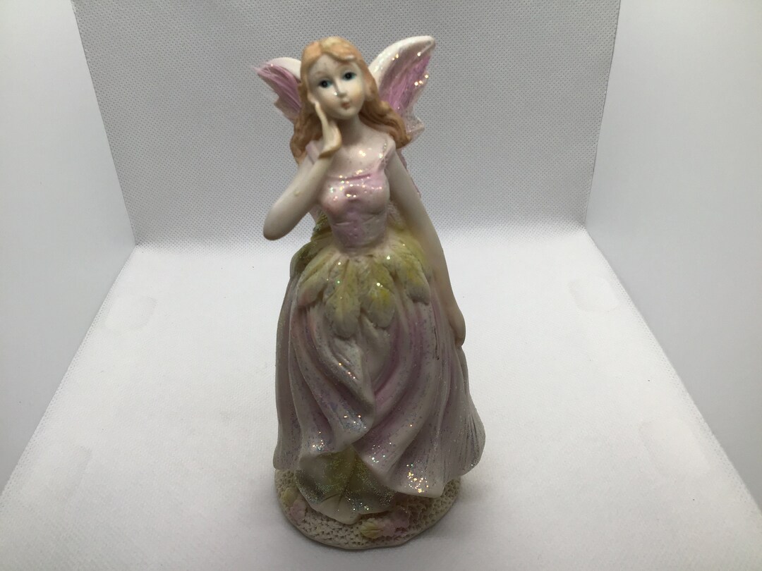 Fairy Figurine Pastel Rainbow Colors Sparkle Whimsical Fairyland ...