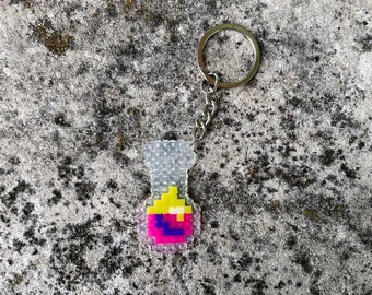 Pride Perler Bead Potion Bottle Keychain or Magnet - Etsy