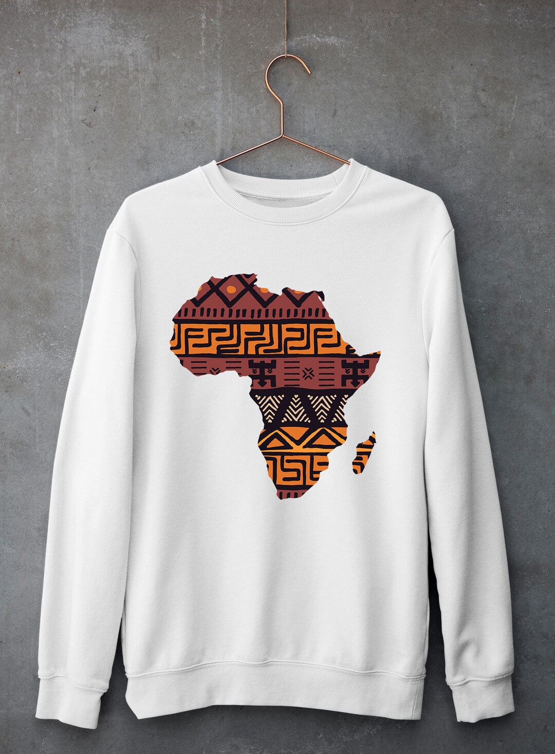 Africa Sweatshirt, Africa Shirt, Africa Map, Africa Continent Shirt ...