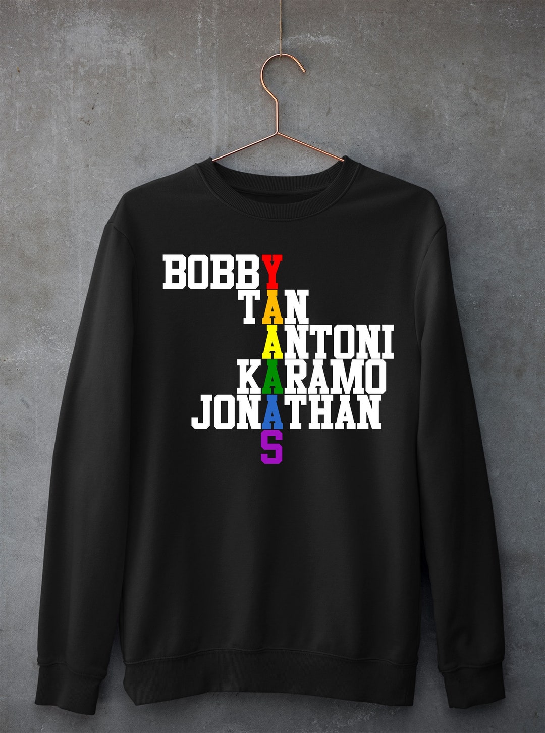 Queer Sweatshirt, Queer Eye Names Tshirt, Queer Eye, Gift for the ...