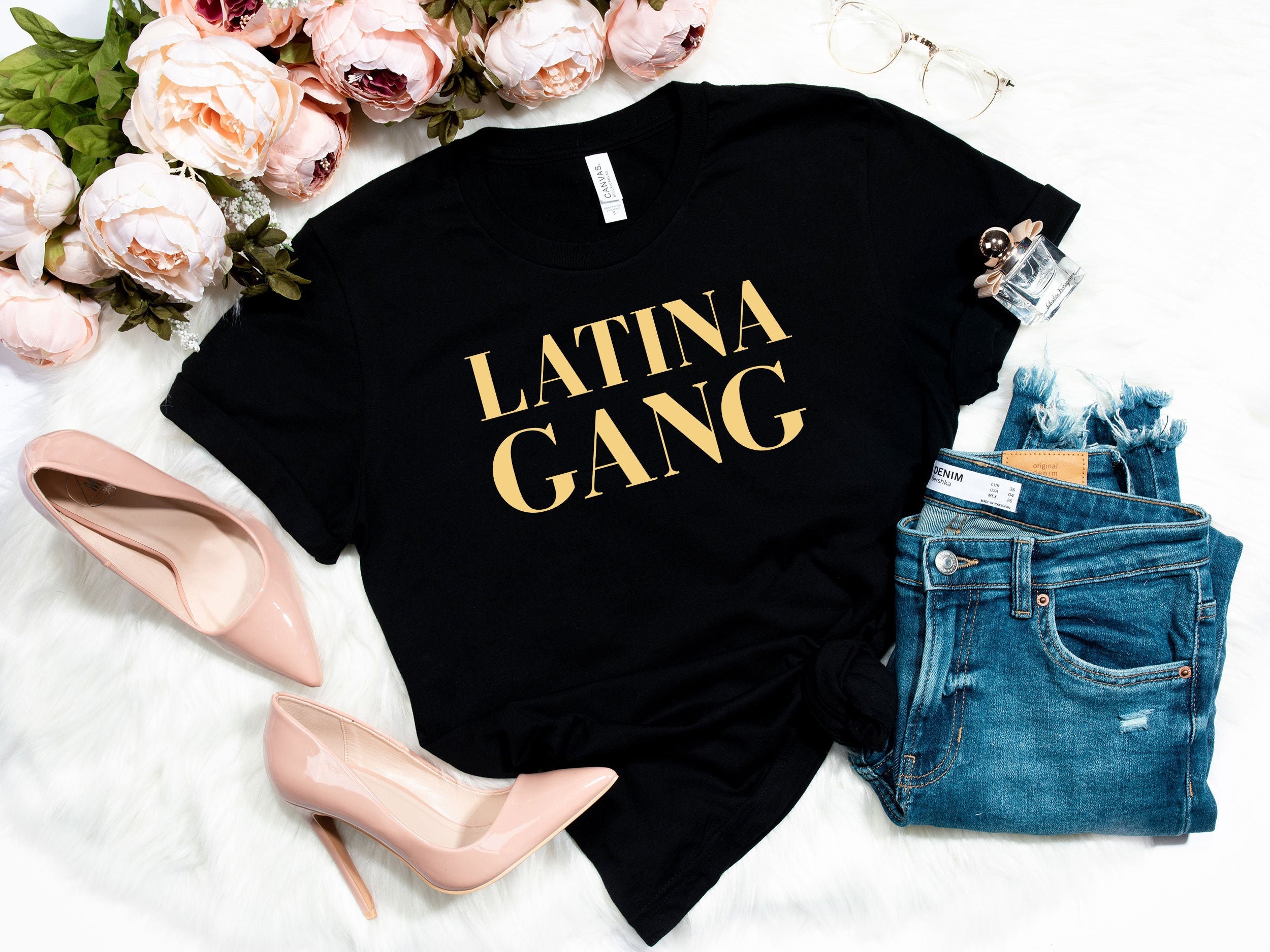 Latina Gang Shirt, Latina Crew Shirt, Latina Shirts, Funny Latina Gift ...