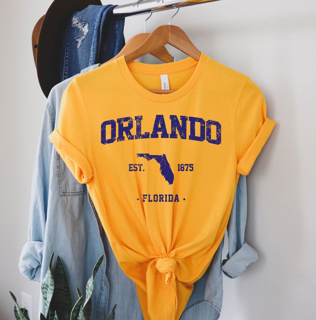 Orlando Florida Shirt,florida State Map, Florida Travel Gifts,florida ...