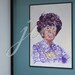 Shirley Chisholm, Black History Art, Black Women Wall Art, Afro Art ...