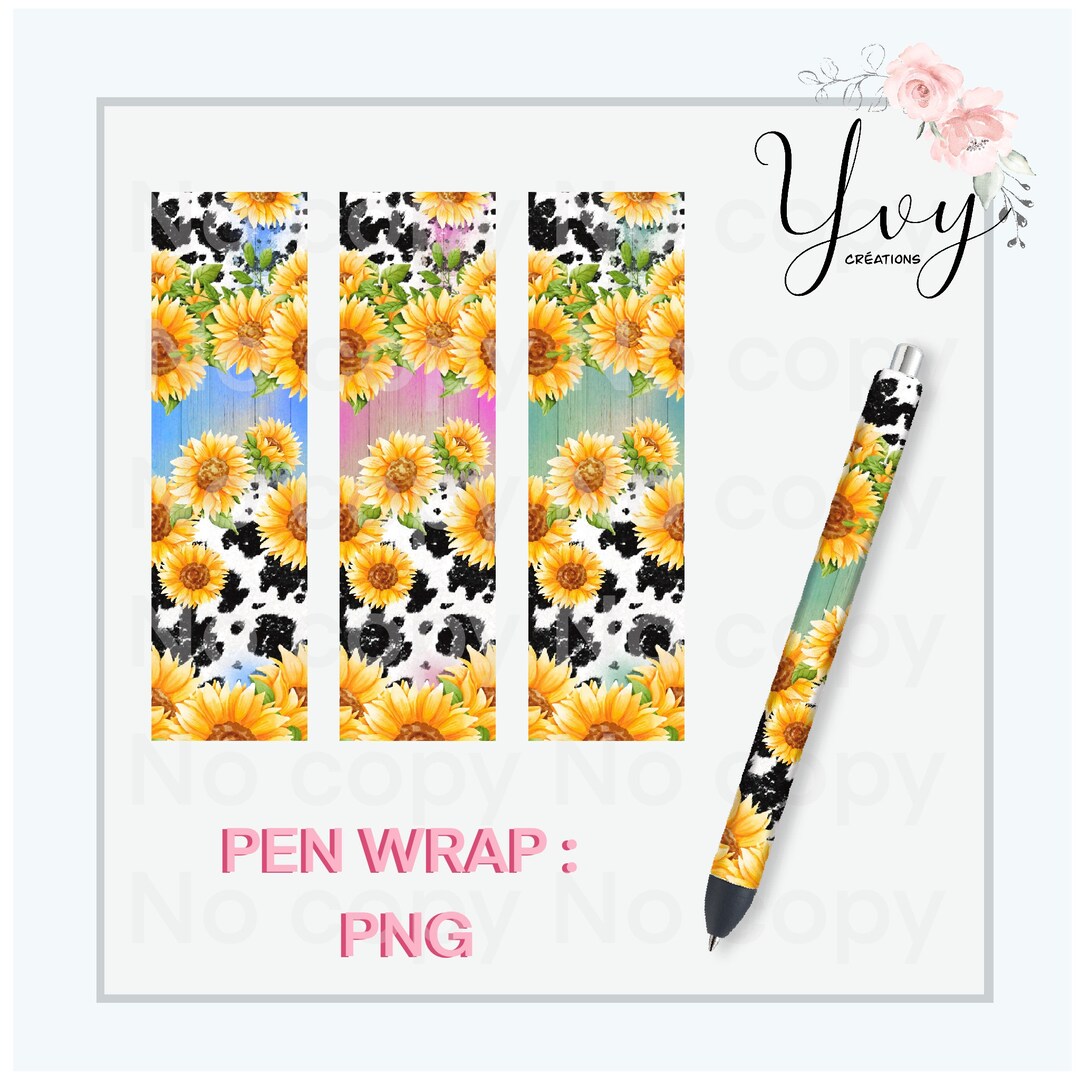 Pen Wrap, Waterslide DIY, Epoxy Pen Wrap, Pen Wrap. PNG - Etsy