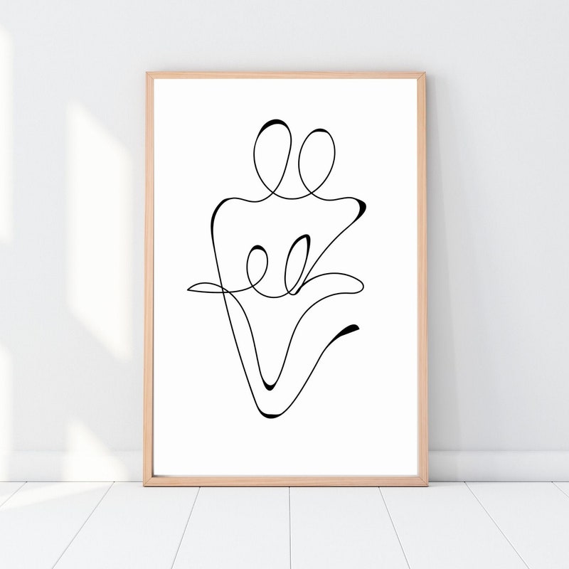 Modern Line Art - Etsy