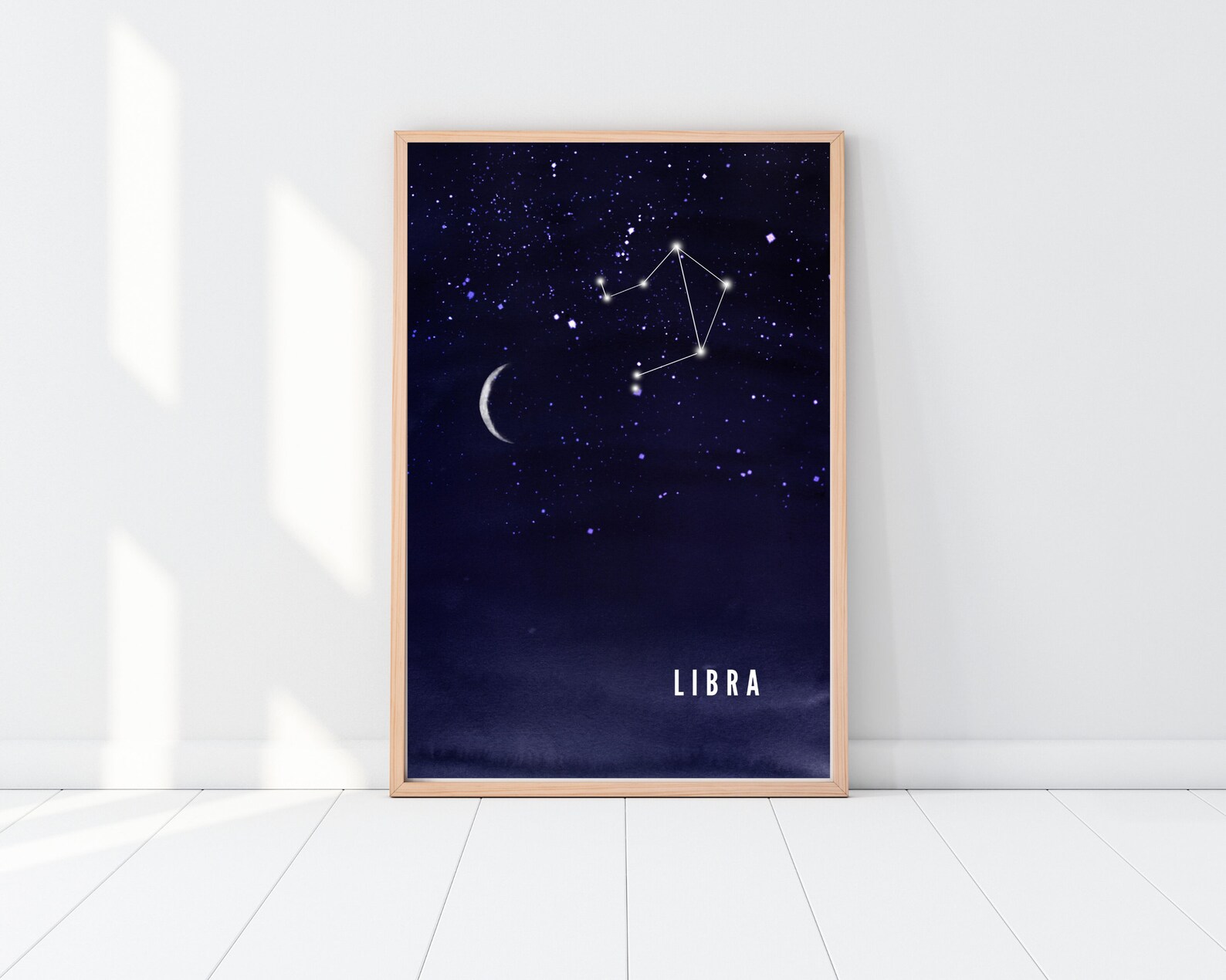 Libra Zodiac Constellation Astrology Digital Print | Etsy