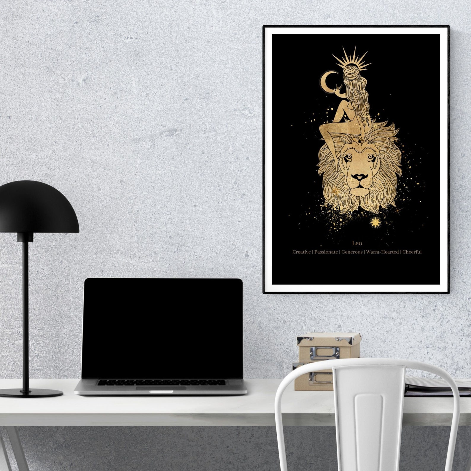 Leo Zodiac Astrology Digital Print Poster - Etsy