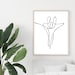Family of Three Line Art | Family Art | Abstract Wall Print ...