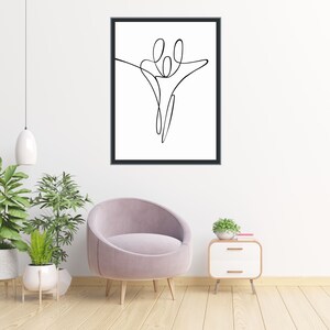 Family of Three Line Art | Family Art | Abstract Wall Print ...