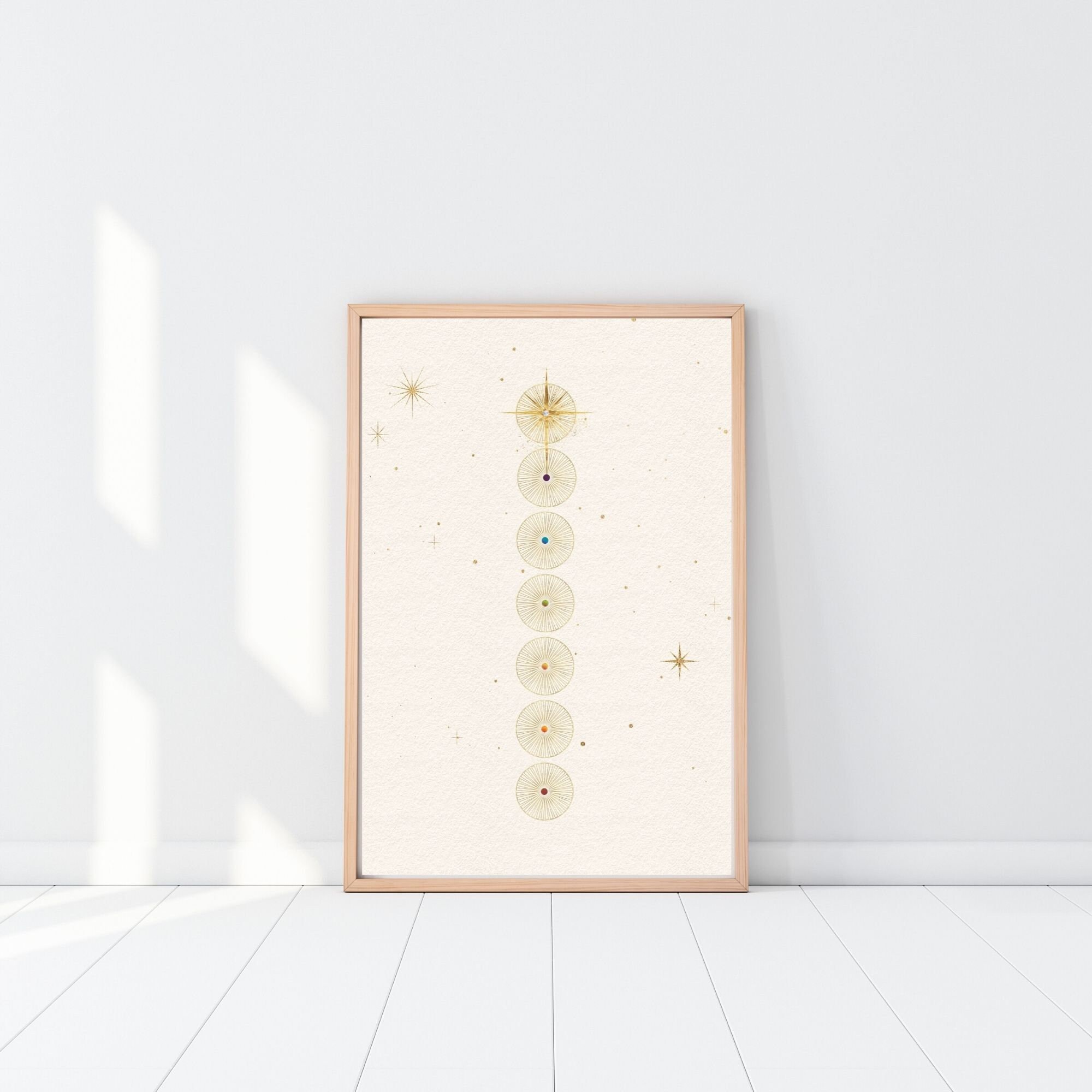 7 Chakra Art Chakra Prints Chakra Posters Meditation - Etsy