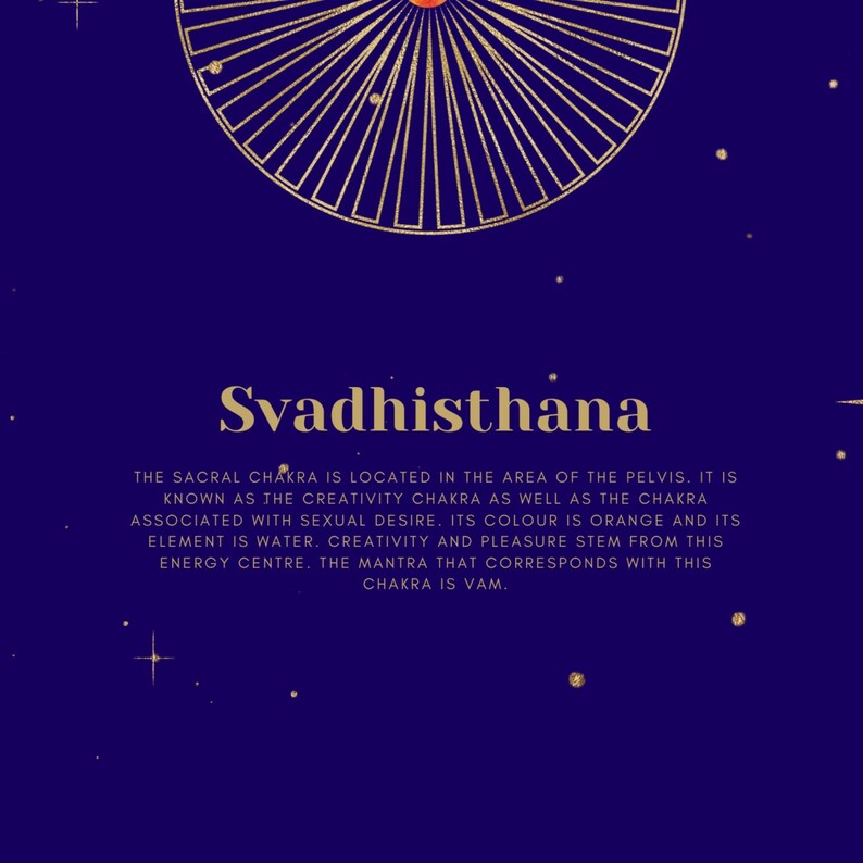 Sacral Chakra | Svadhisthana | Chakra Art | Chakra Prints | Chakra ...