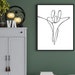 Family of Three Line Art | Family Art | Abstract Wall Print ...