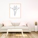 Family of Three Line Art | Family Art | Abstract Wall Print ...