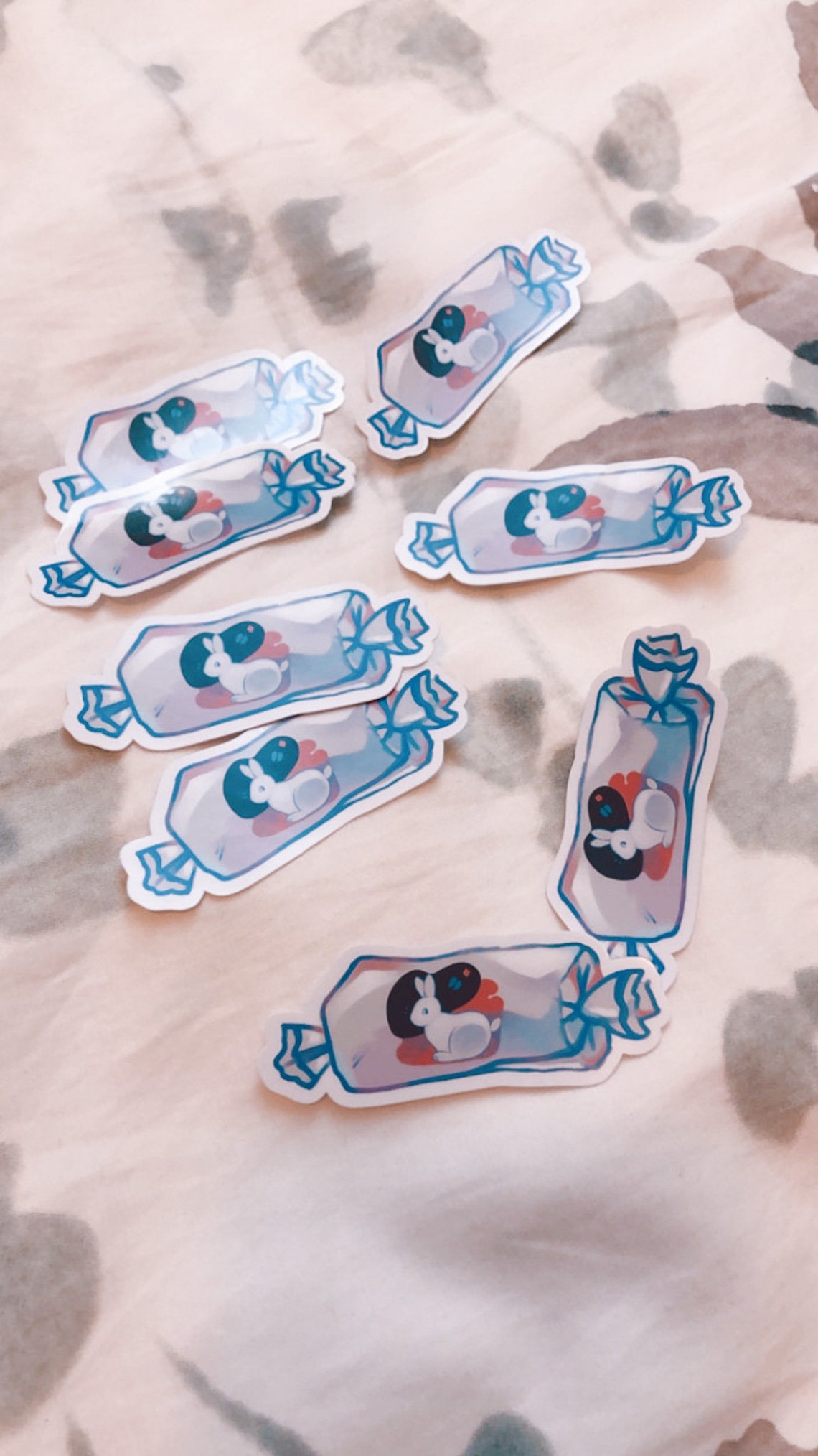 White Rabbit Candies | Original Sticker Design - Etsy