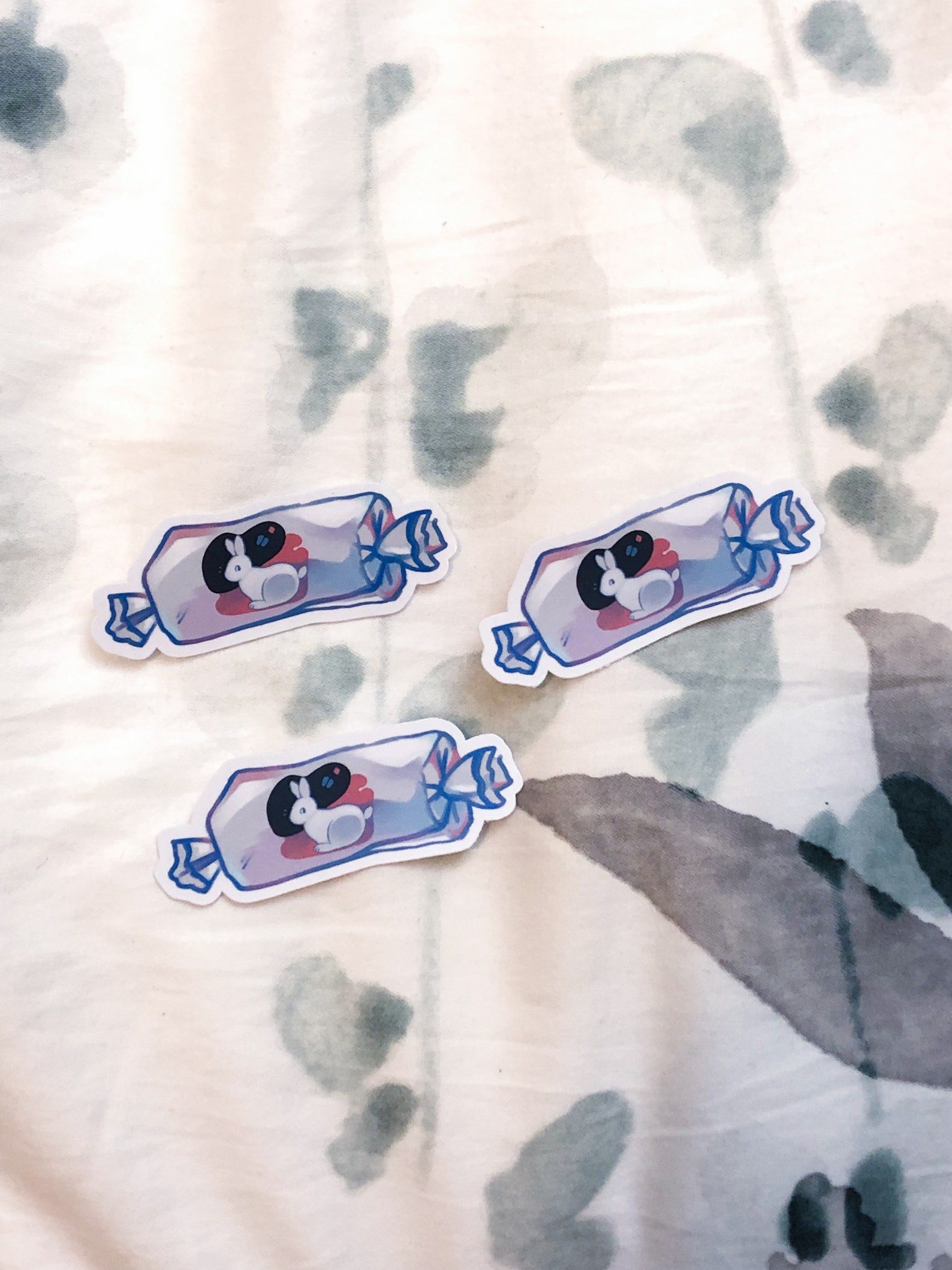 White Rabbit Candies Original Sticker Design | Etsy