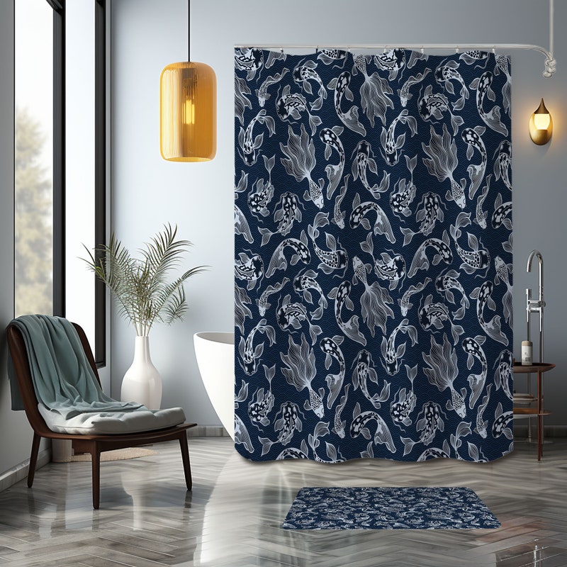 Fish Shower Curtain - Etsy