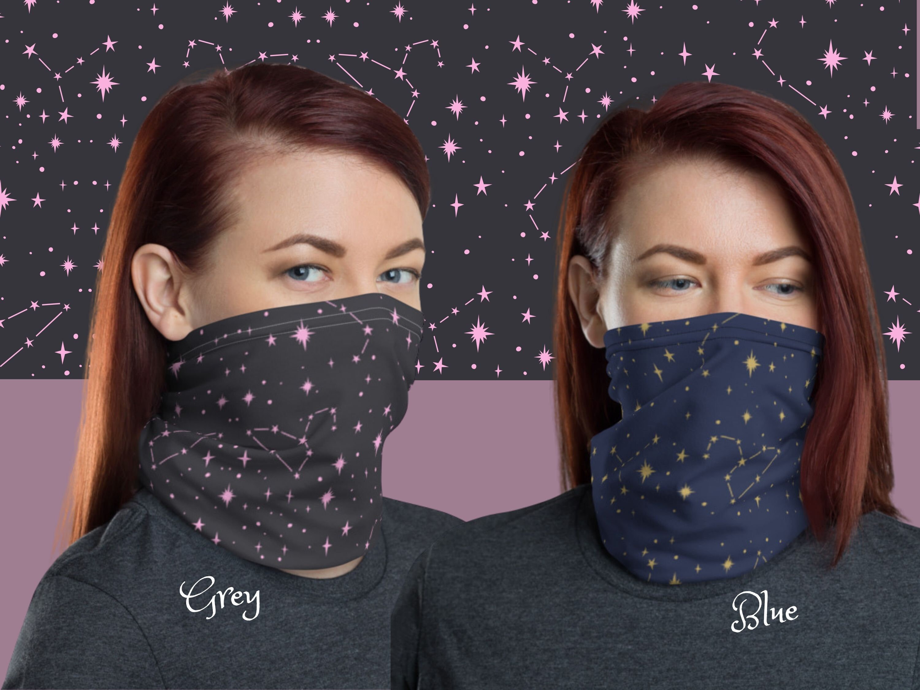 Galaxy Star Solar System Face Mask, Neck Gaiter, Washable Reusable ...