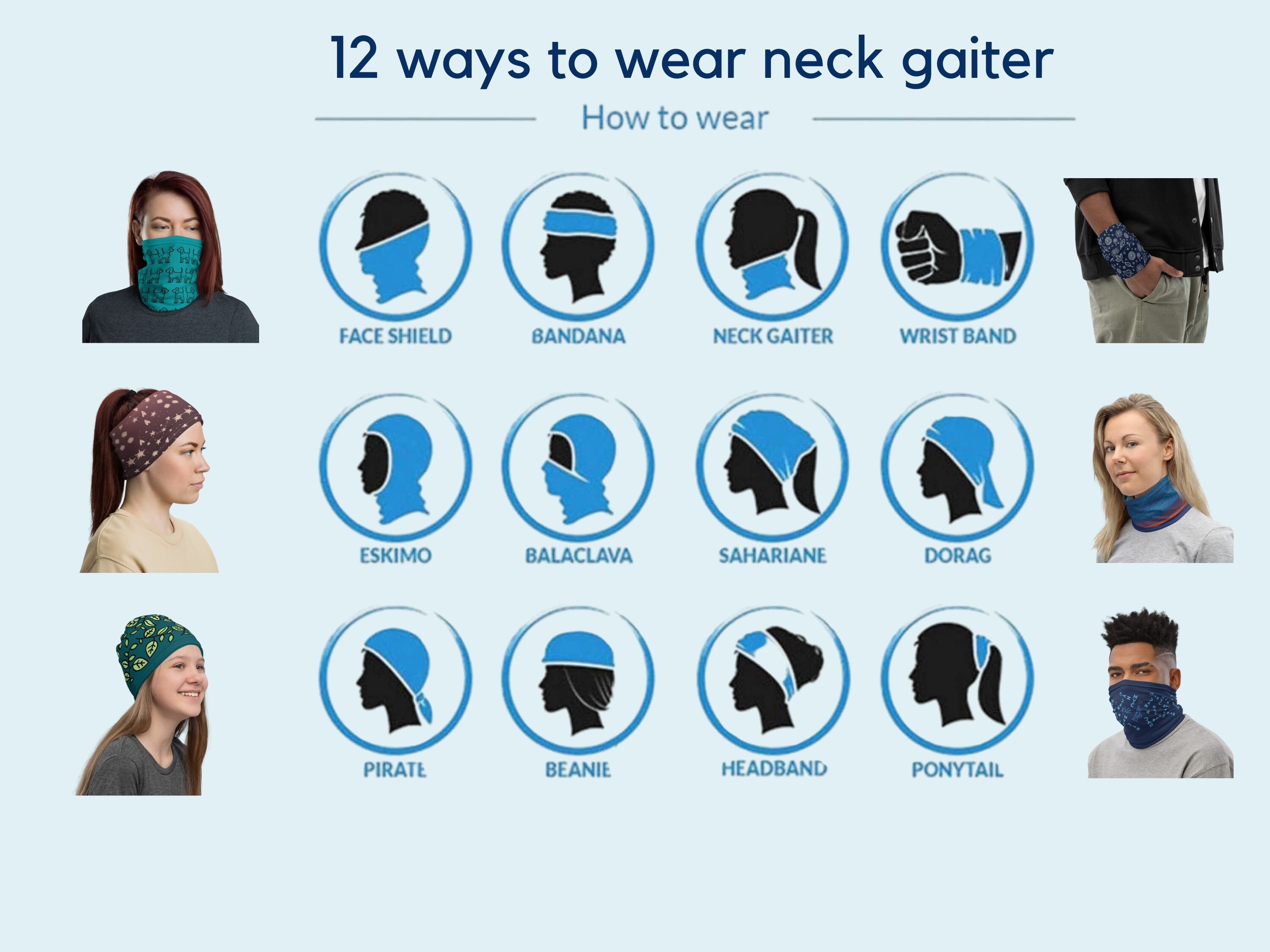 Blue Angel Greek Mythology Face Mask, Neck Gaiter, Washable Reusable ...