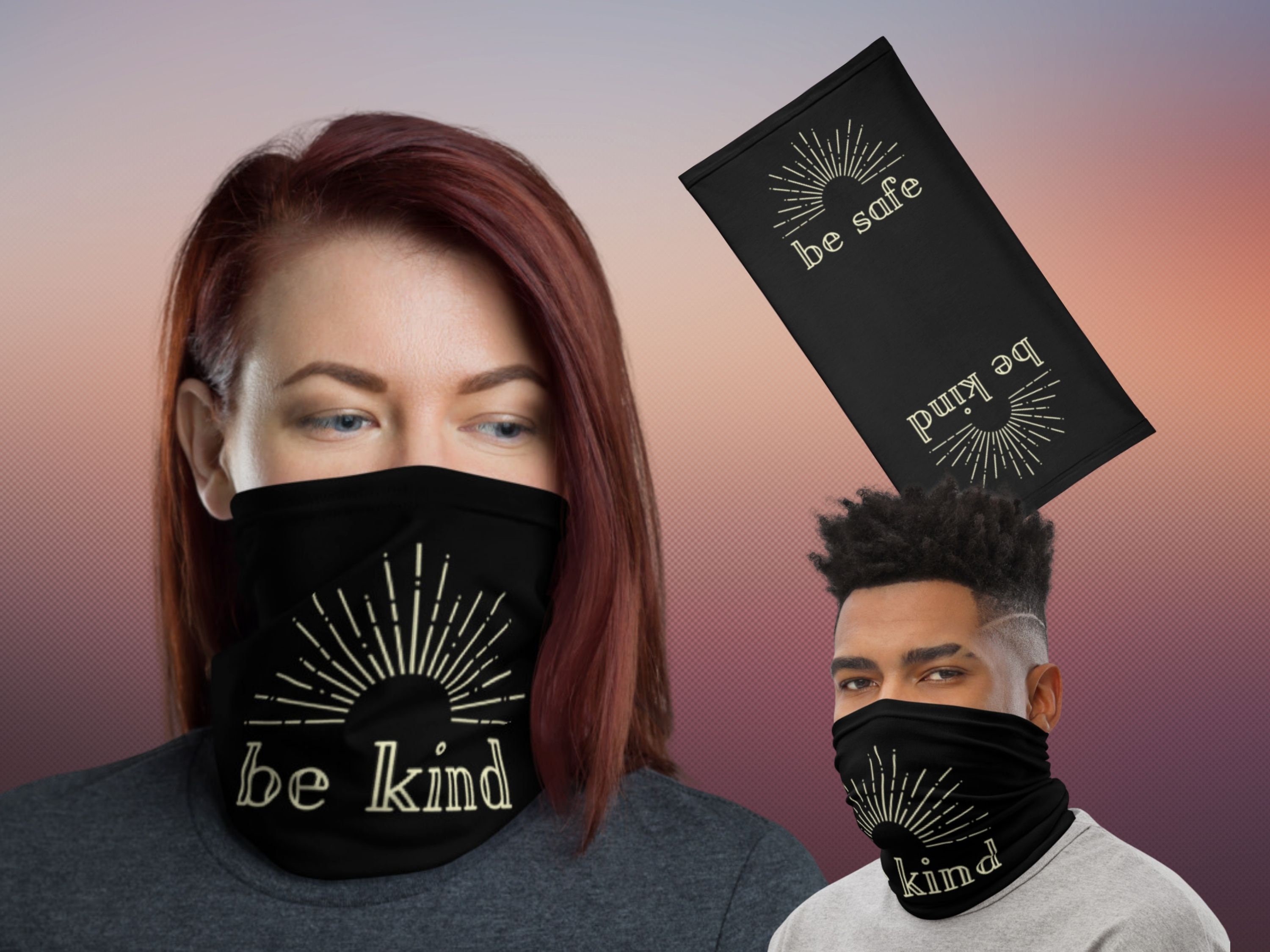 Be Kind Be Safe Bonnie Henry Face Mask Neck Gaiter Washable - Etsy Canada