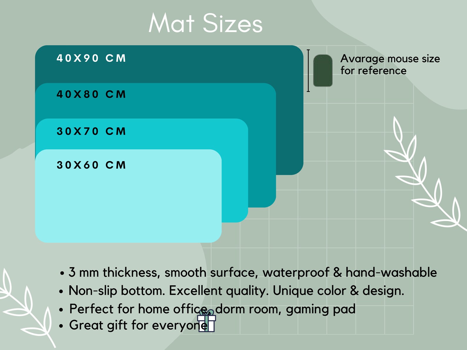 Sun Celestial Large Mouse Pad, Stars Moon Hand Leaves Desk Mat, Tarot ...