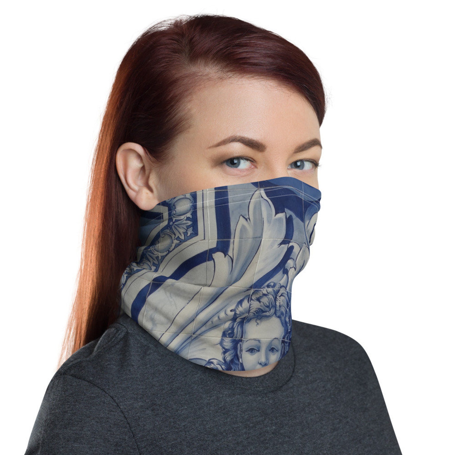 Blue Angel Greek Mythology Face Mask, Neck Gaiter, Washable Reusable ...