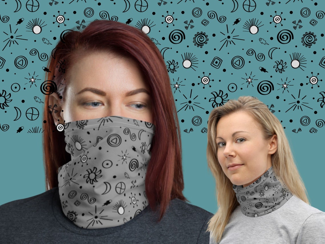 Galaxy Solar System Face Mask, Neck Gaiter, Washable Reusable ...