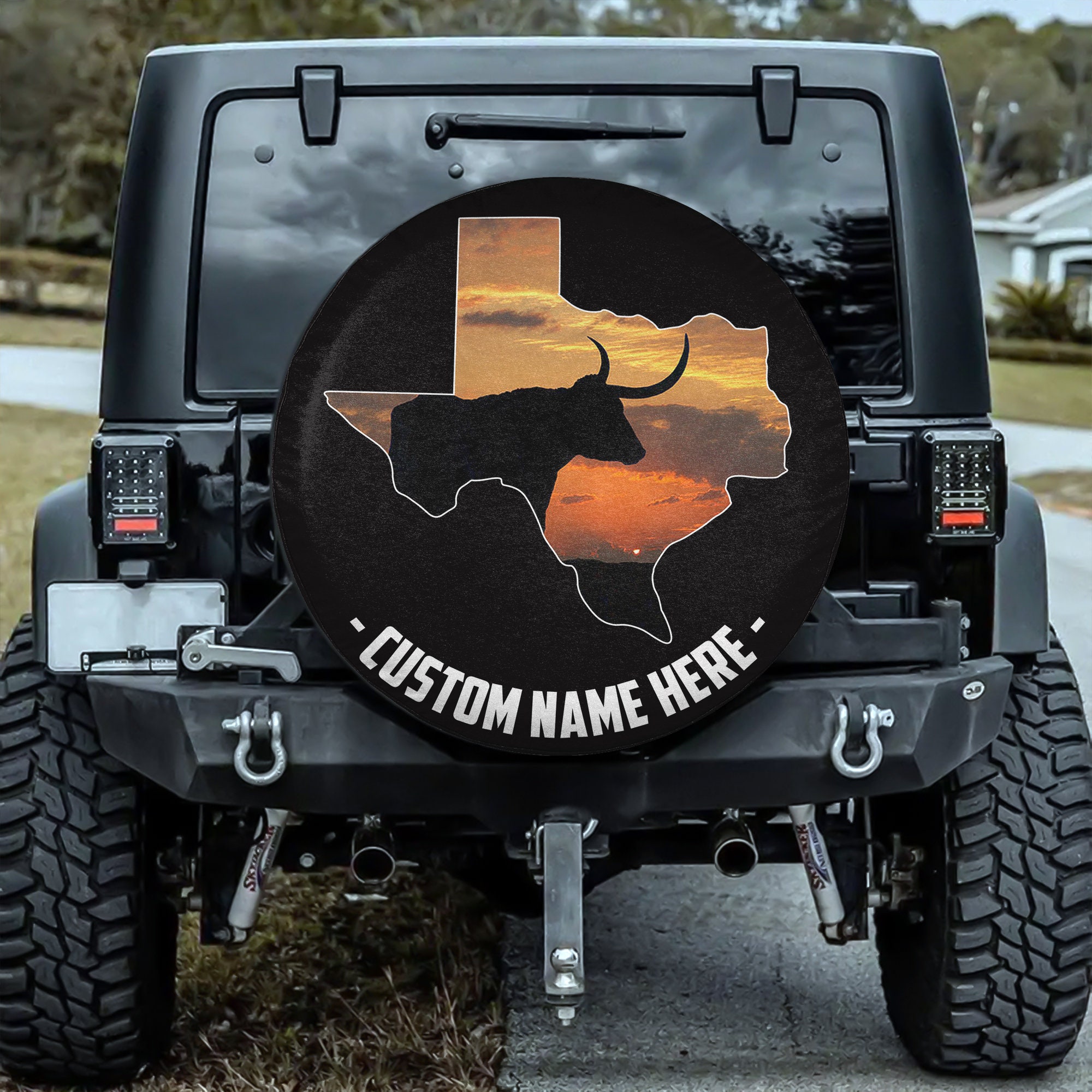 Personalized State Of Texas Spare Tire Cover